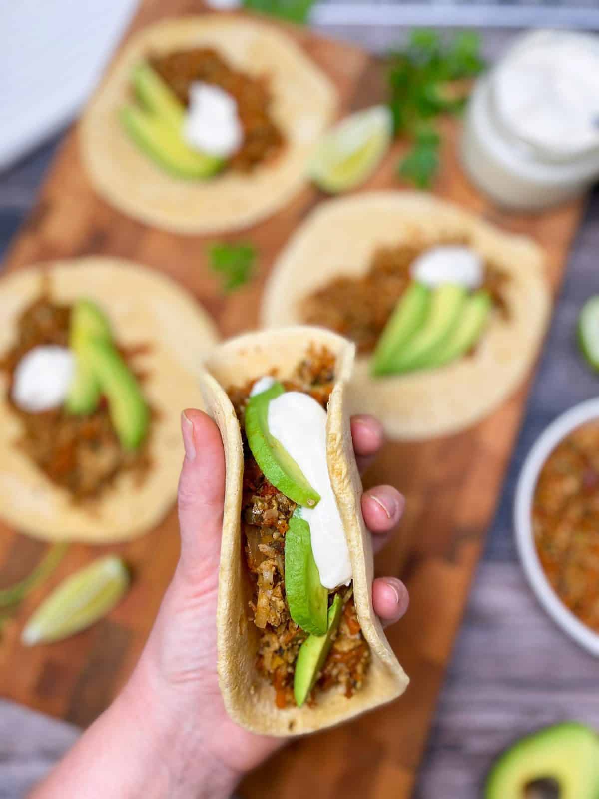 Veggie Ground Taco Meat [Oil Free] - This Healthy Kitchen