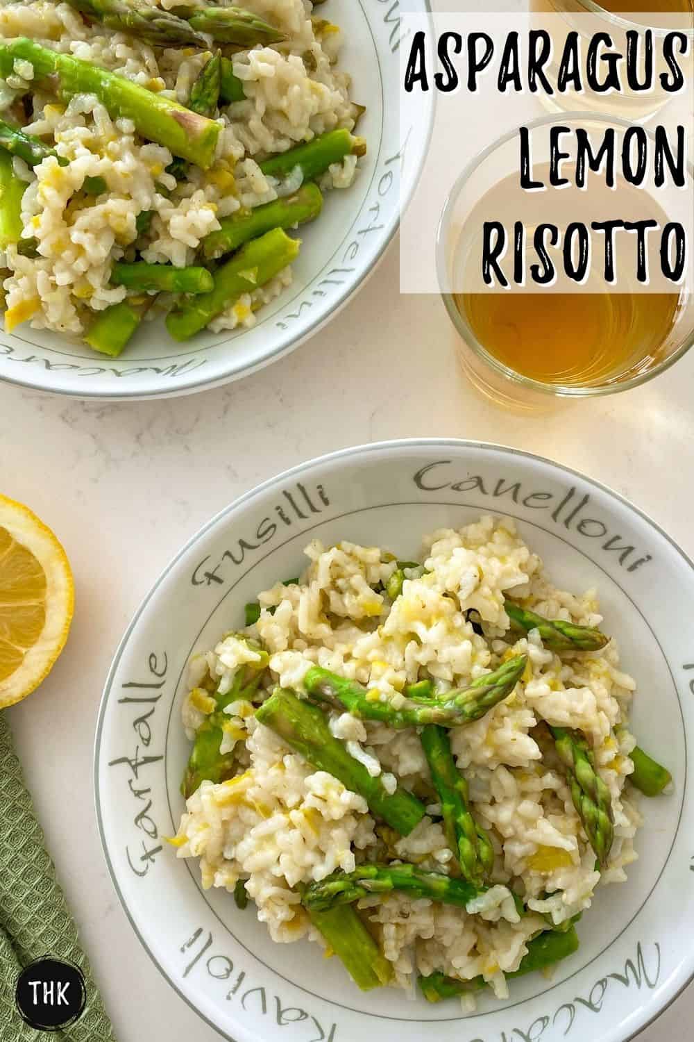 Asparagus Lemon Risotto [Instant Pot or Stove Top] - This Healthy Kitchen