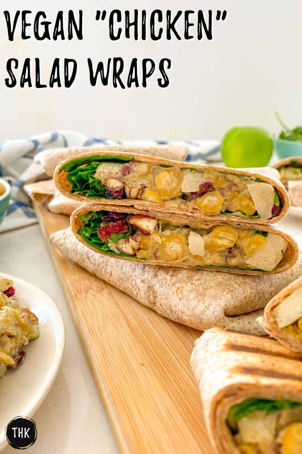 Vegan Chicken Wrap [Chickpea Salad Wrap] - This Healthy Kitchen