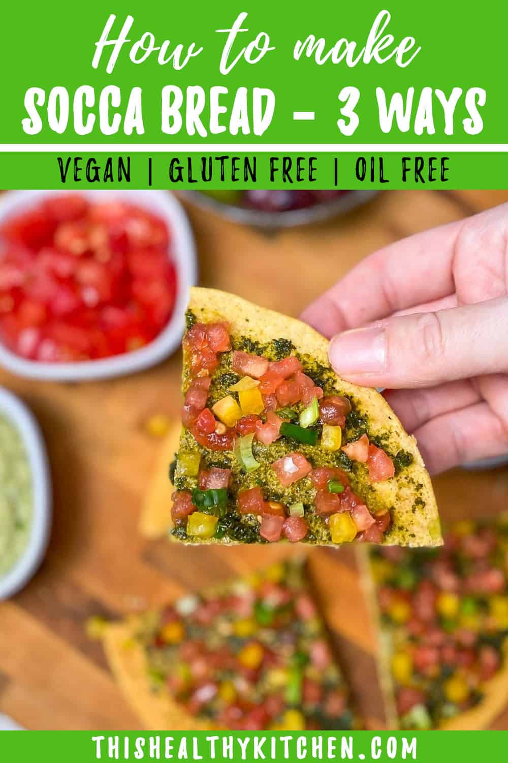 Oil Free Socca Bread (Chickpea Flatbread) - This Healthy Kitchen