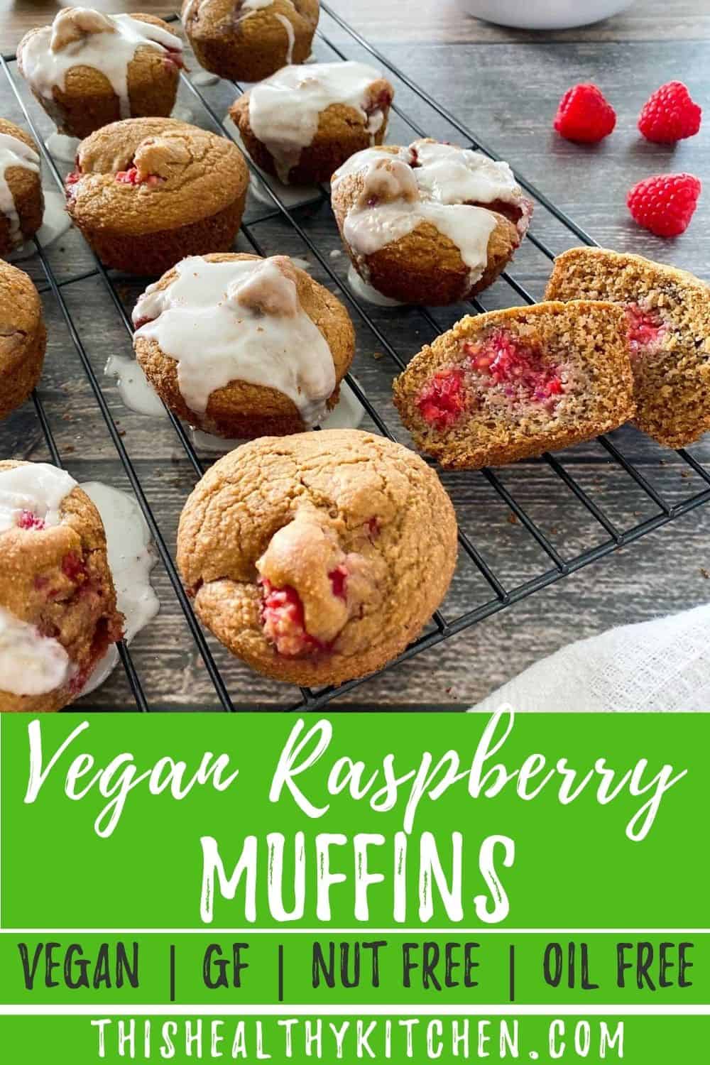 Vegan Raspberry Muffins [Oil Free] This Healthy Kitchen