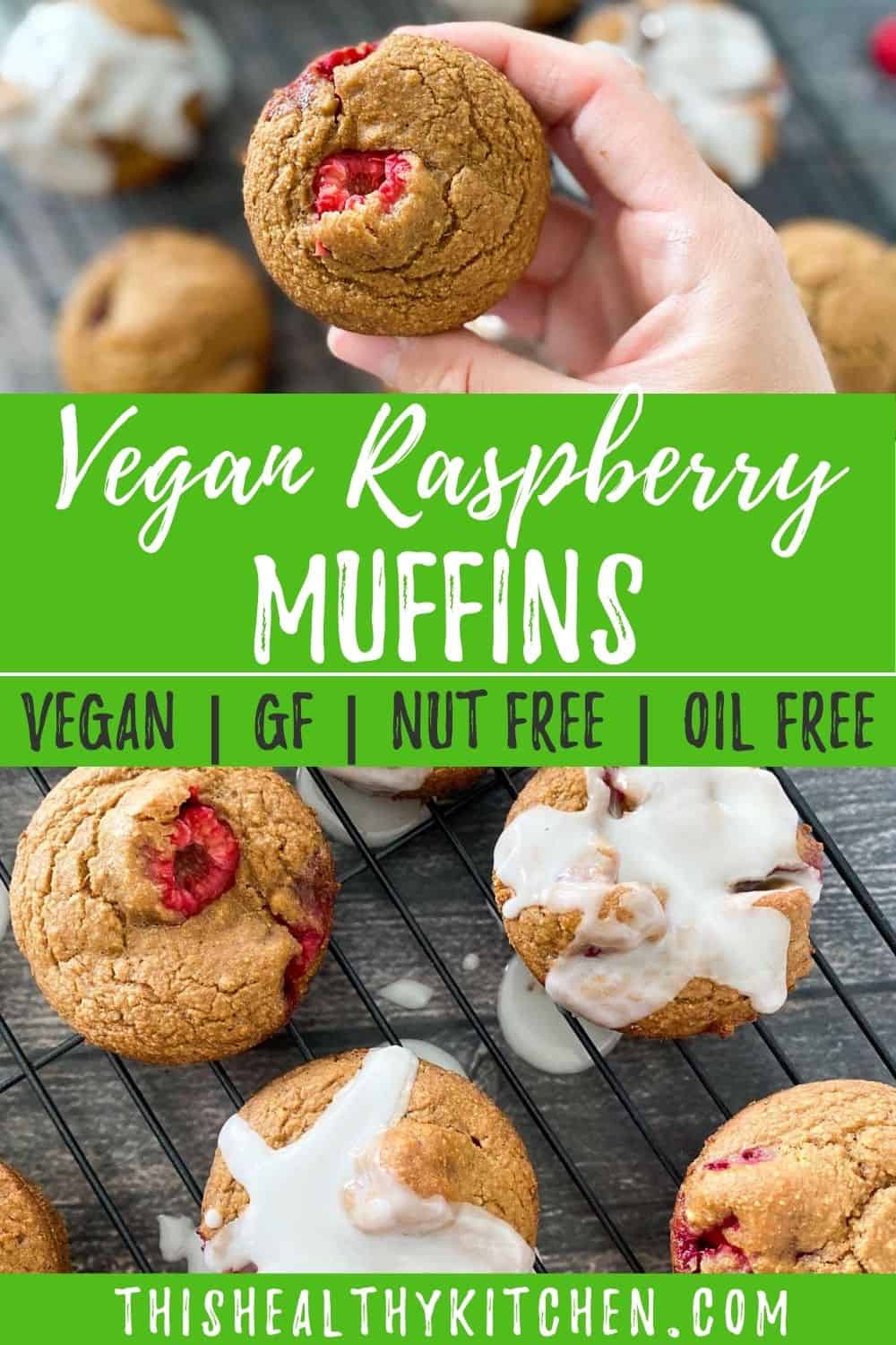 Vegan Raspberry Muffins [Oil Free] This Healthy Kitchen