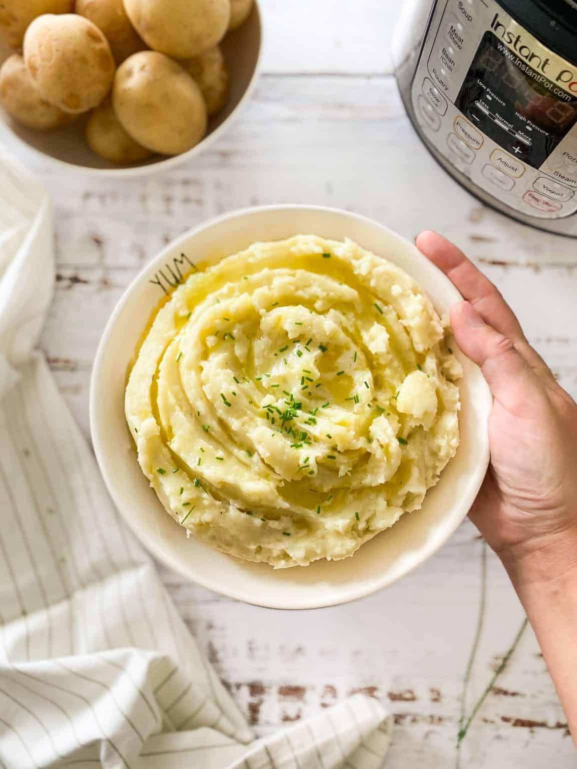 Instant Pot Mashed Potatoes - This Healthy Kitchen