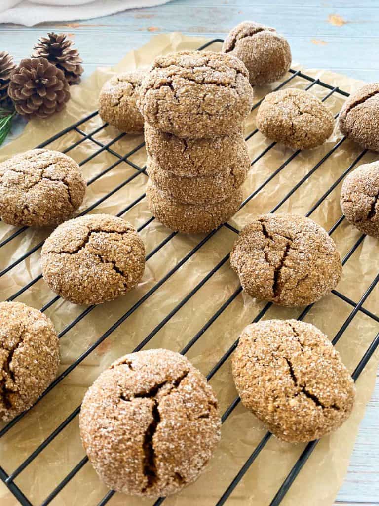 Easy Vegan Ginger Cookies [Oil Free] - This Healthy Kitchen