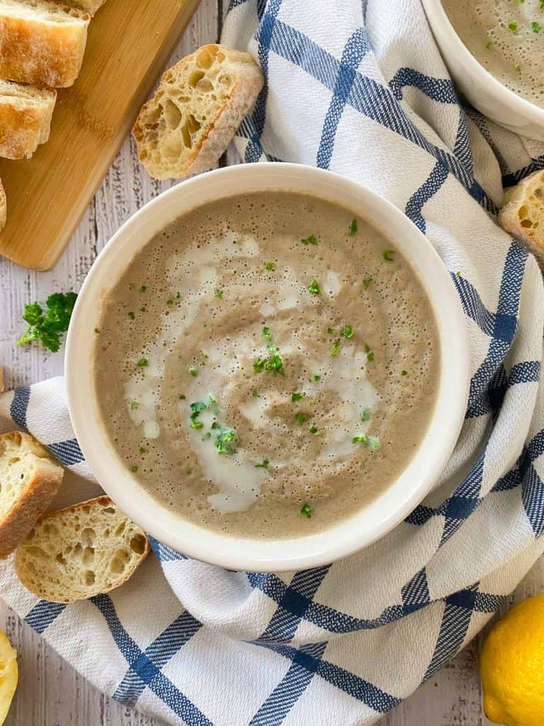 Vegan Mushroom Veloute [Oil Free] - This Healthy Kitchen