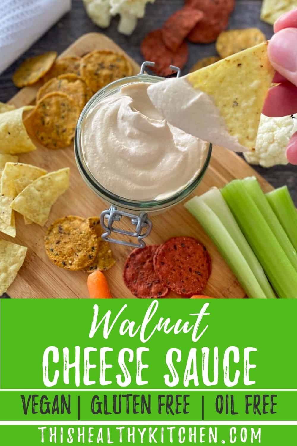 Vegan Walnut Cheese Sauce [Oil Free] - This Healthy Kitchen