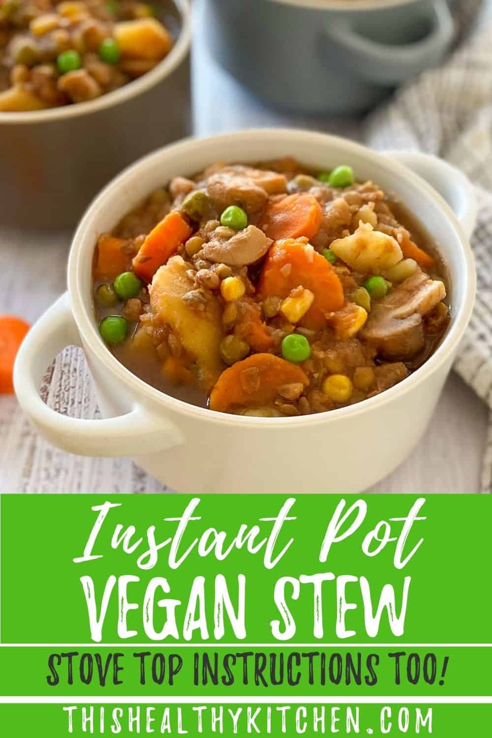 Instant Pot Vegan Stew [Oil Free] This Healthy Kitchen