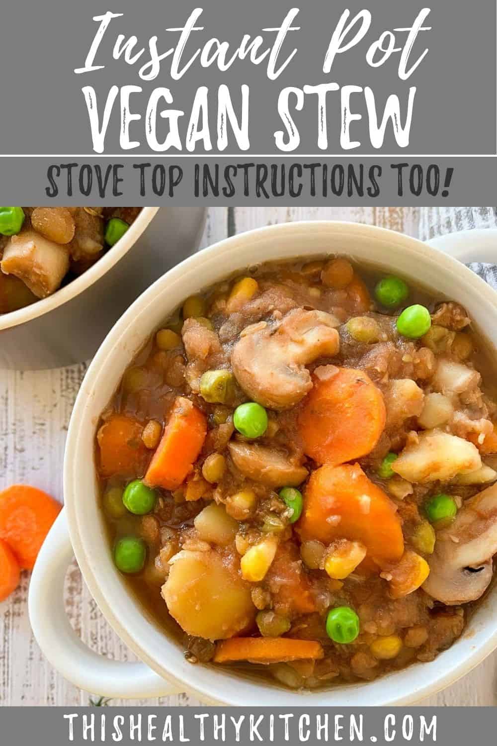 Instant Pot Vegan Stew [Oil Free] This Healthy Kitchen