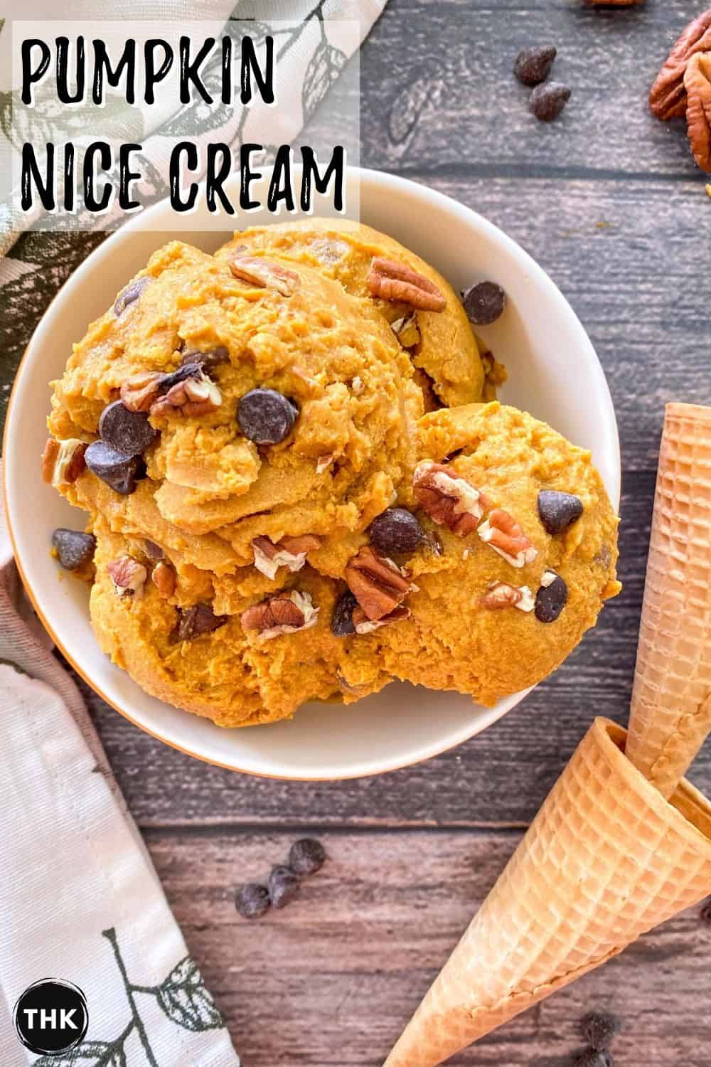 Pumpkin Nice Cream [Tastes like pumpkin pie!] This Healthy Kitchen
