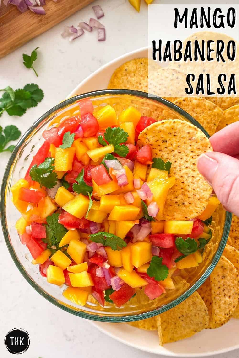 Mango Habanero Salsa - This Healthy Kitchen