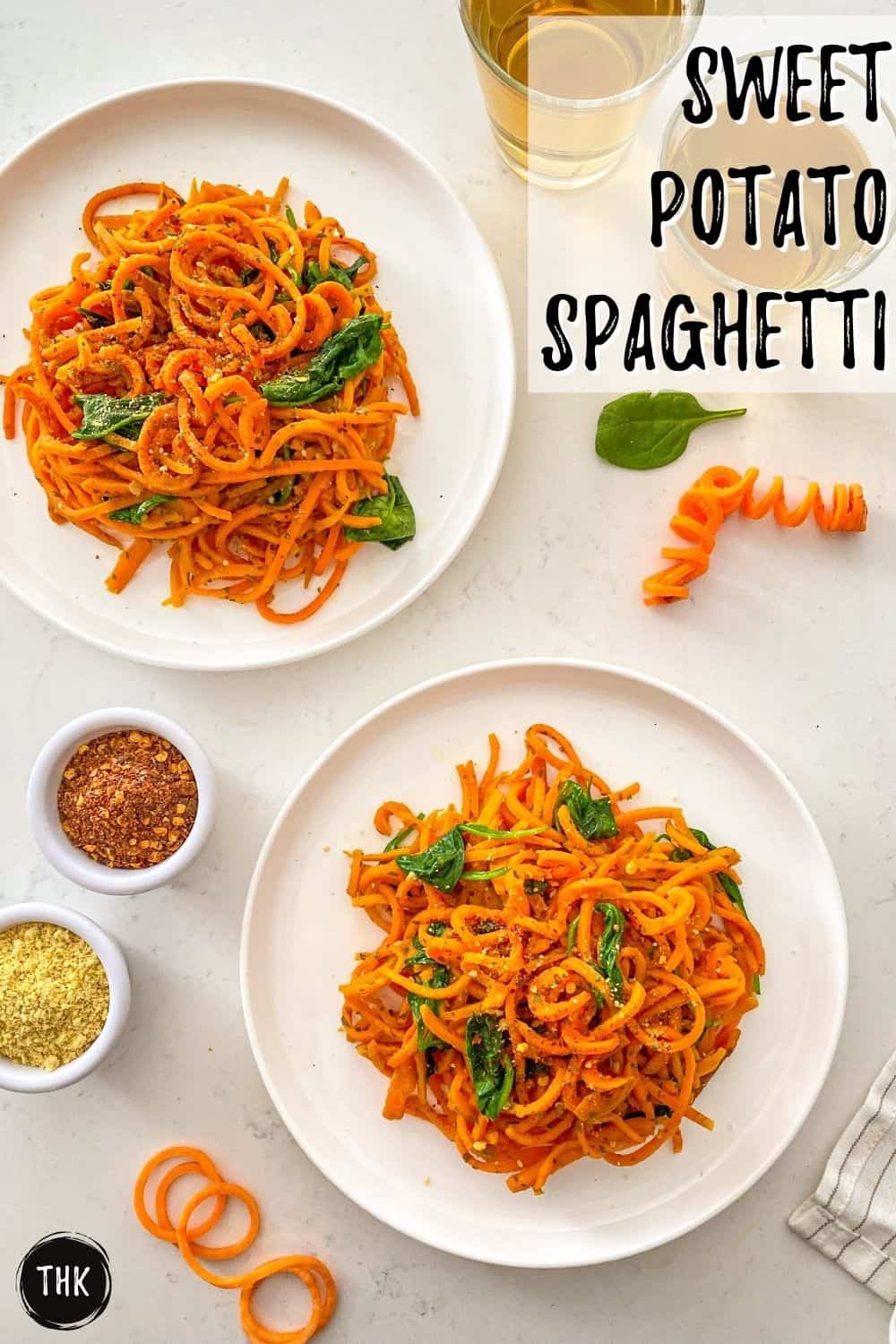 Sweet Potato Spaghetti [Aglio e Olio] - This Healthy Kitchen