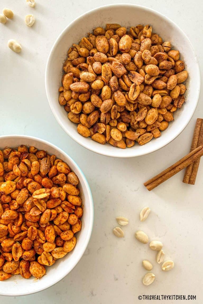 Air Fryer Peanuts in Three Flavours! [No Oil Needed] This Healthy Kitchen