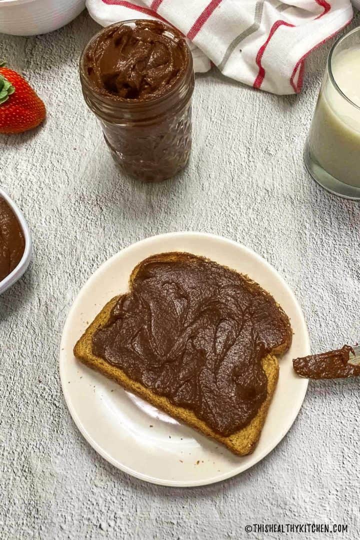 Healthy Nutella Recipe [No Oil or Sugar] -This Healthy Kitchen