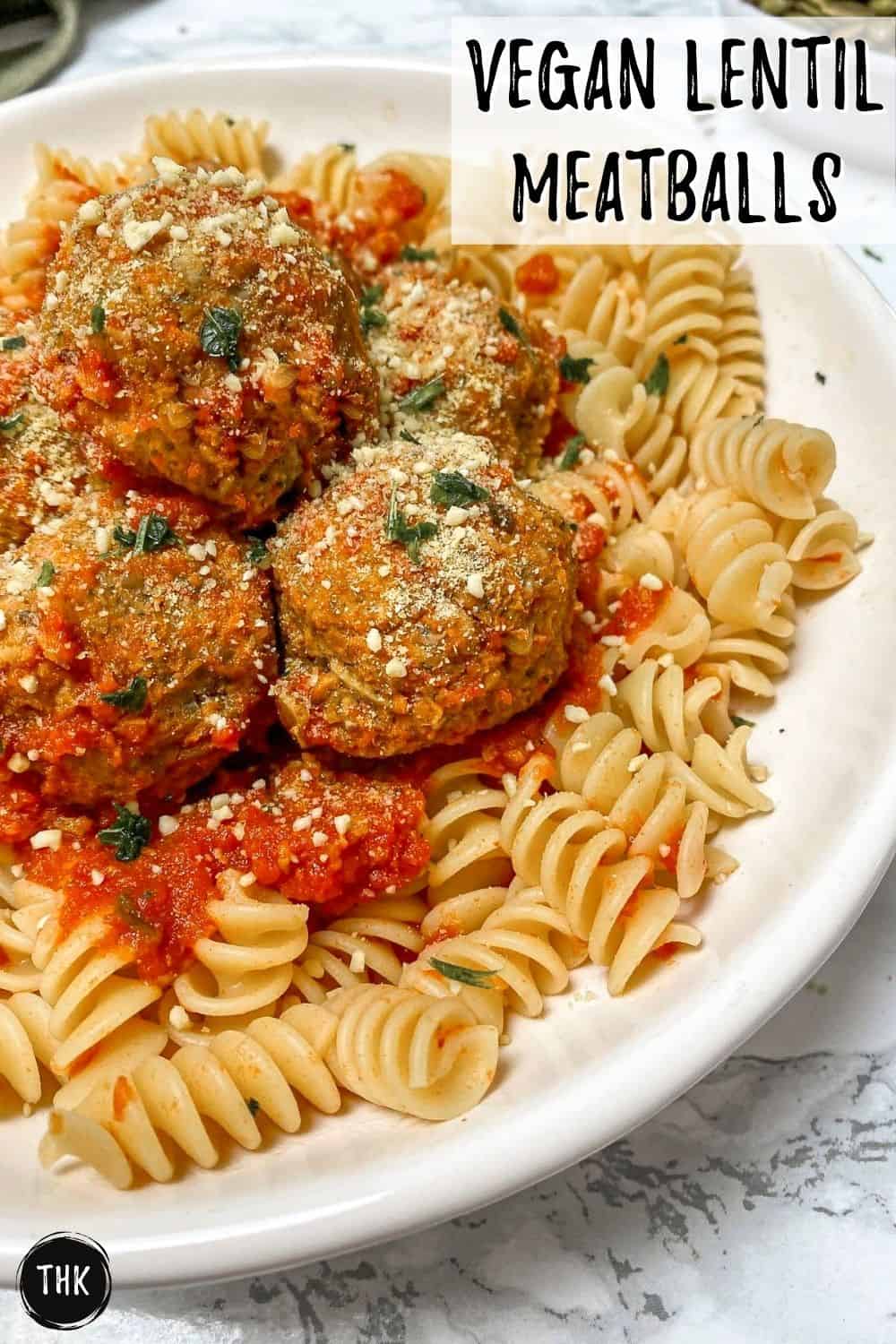 Vegan Lentil Meatballs- This Healthy Kitchen