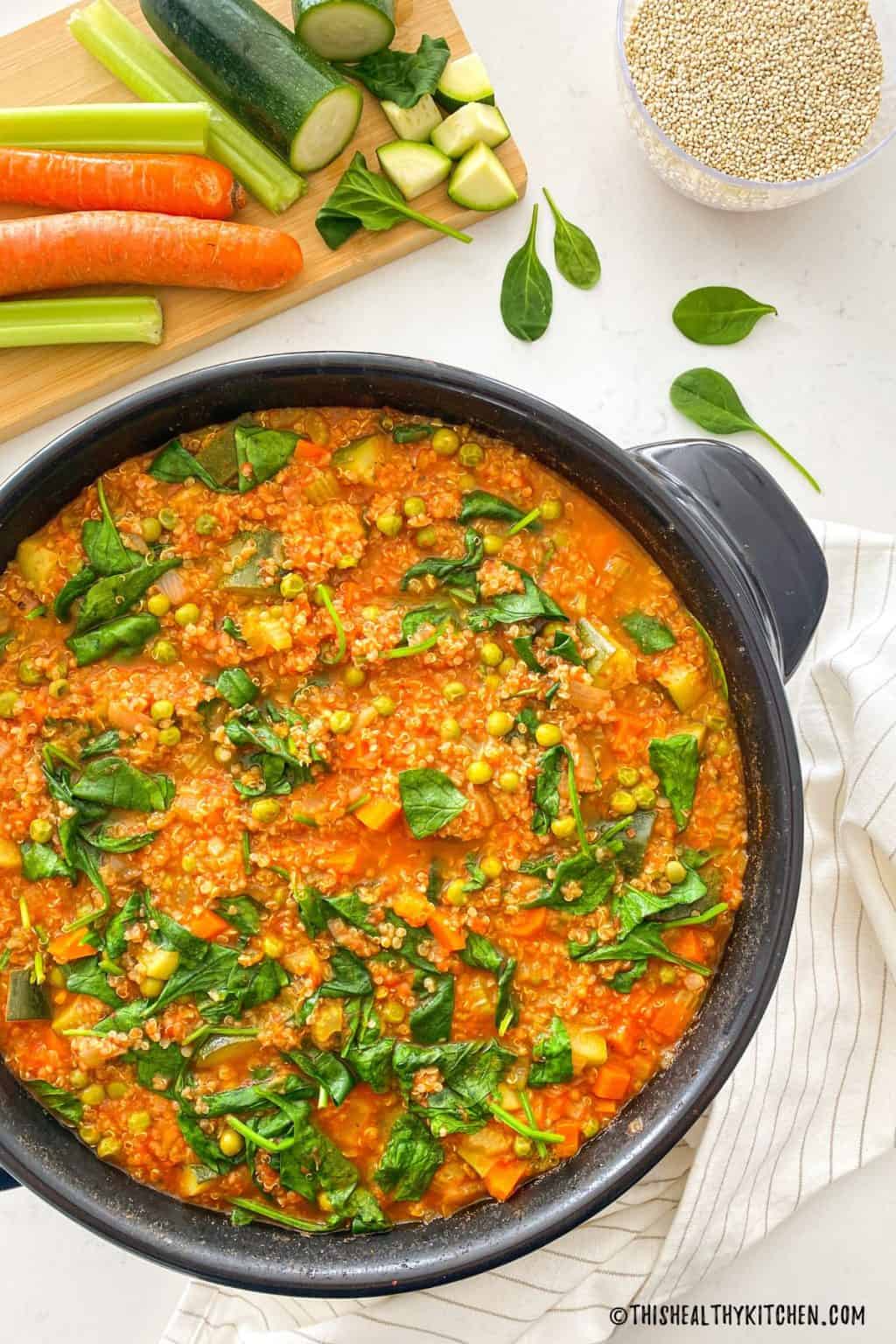 Instant Pot Quinoa Soup w/ Vegetables -This Healthy Kitchen