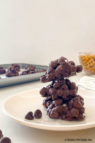 Chocolate Covered Chickpeas [Oil-Free] This Healthy Kitchen