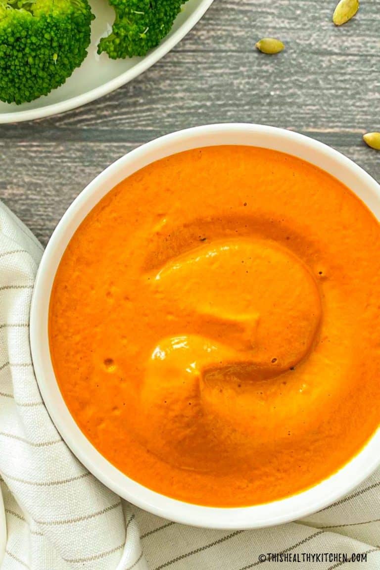 Nut Free Vegan Cheese Sauce [Oil Free] - This Healthy Kitchen