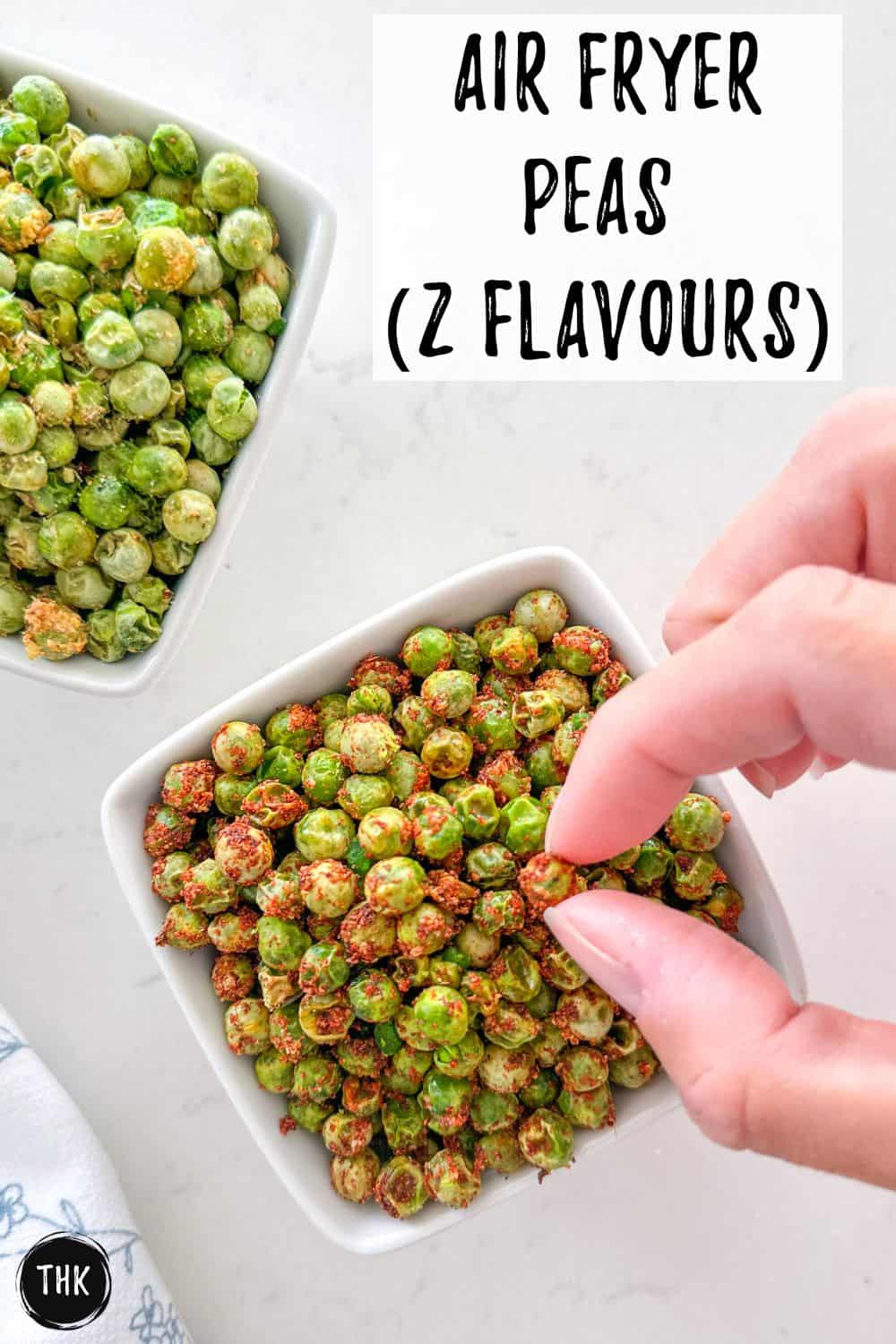 Air Fryer Peas [Two Flavours] This Healthy Kitchen