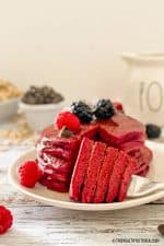 Pink Beet Pancakes [Vegan + Gluten Free] - This Healthy Kitchen