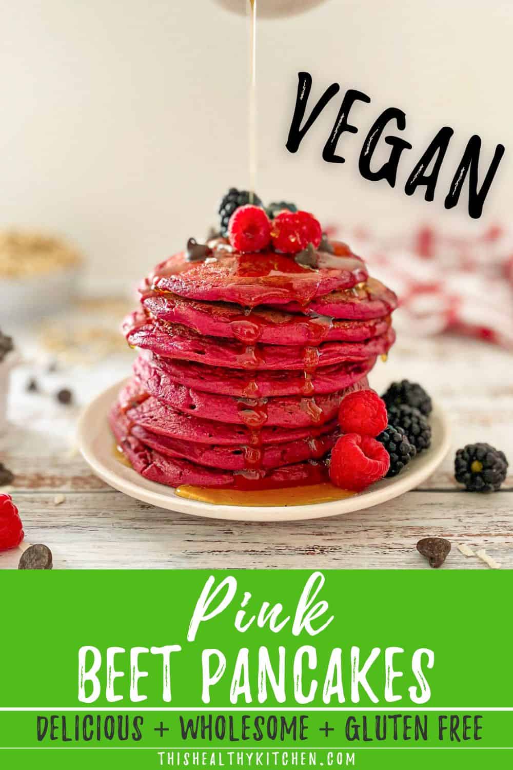 Pink Beet Pancakes [Vegan + Gluten Free] - This Healthy Kitchen