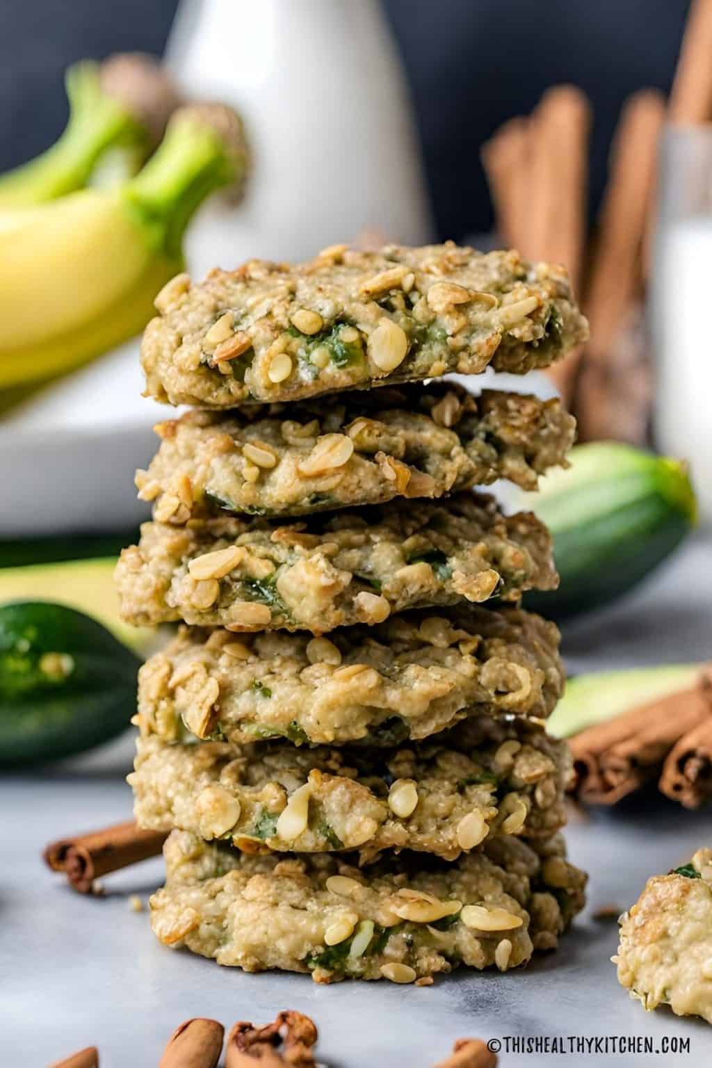 Vegan Zucchini Oatmeal Cookies - This Healthy Kitchen