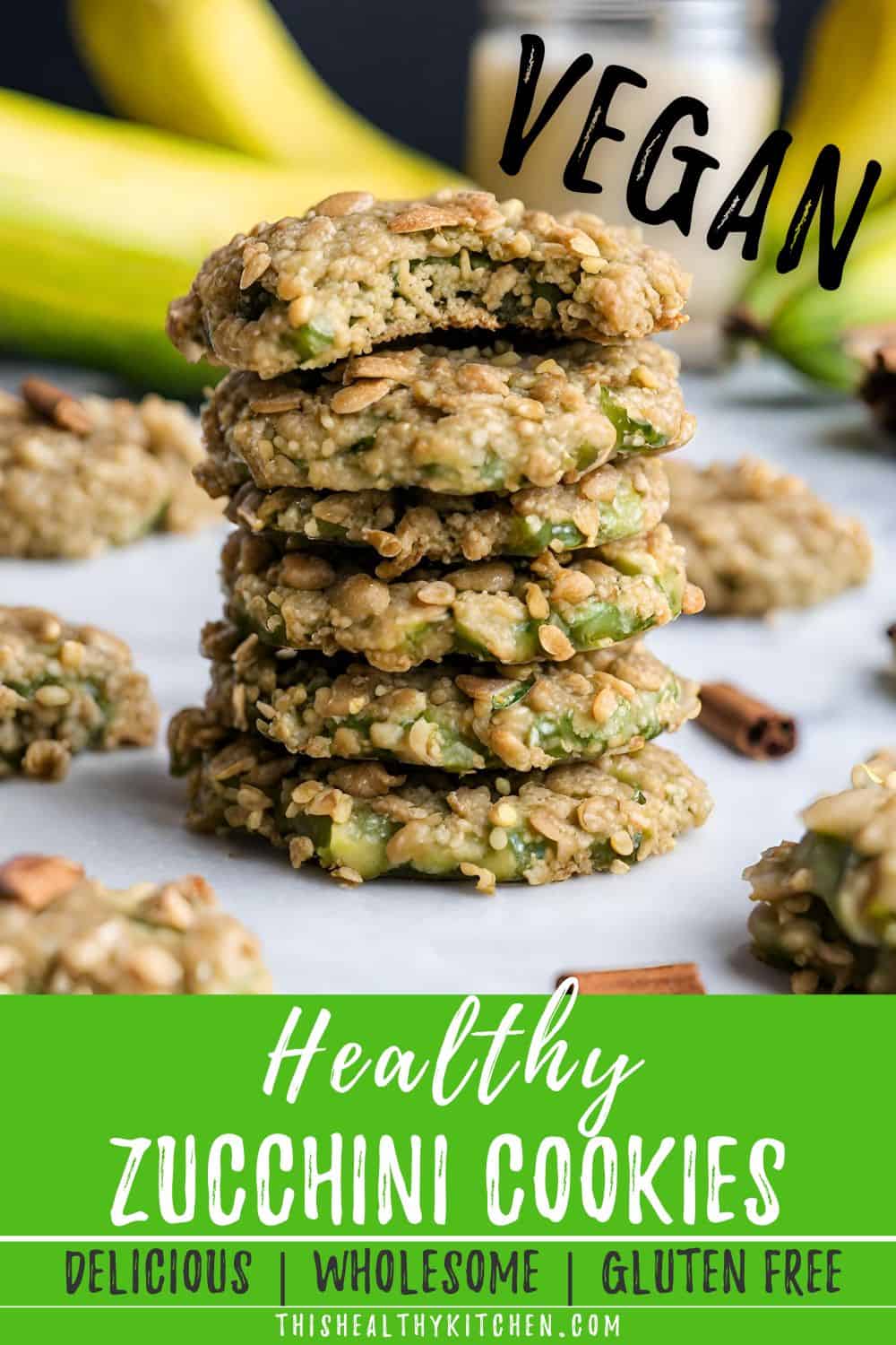 Vegan Zucchini Oatmeal Cookies - This Healthy Kitchen