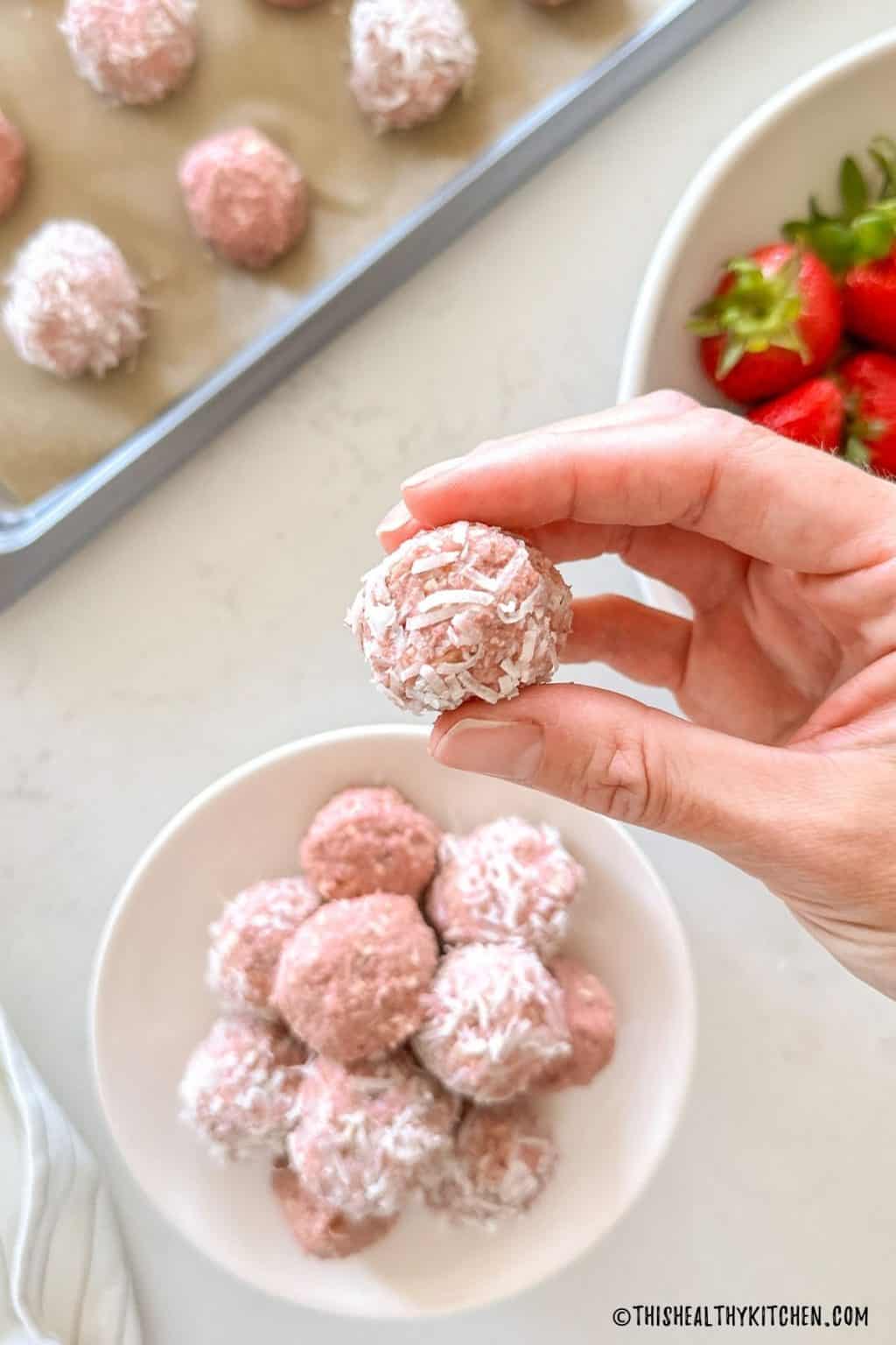 Strawberry Bliss Balls This Healthy Kitchen