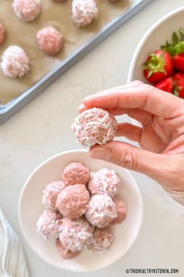 Strawberry Bliss Balls This Healthy Kitchen