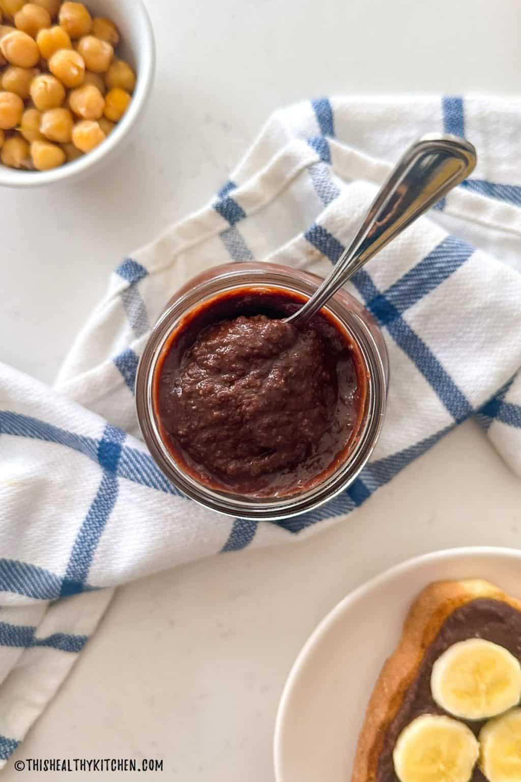 Chickpea Chocolate Spread [Nut-Free Nutella] This Healthy Kitchen