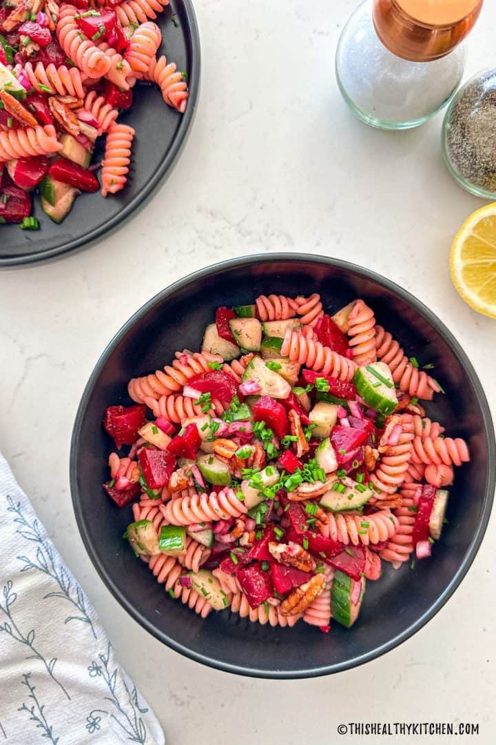Beet Pasta Salad This Healthy Kitchen