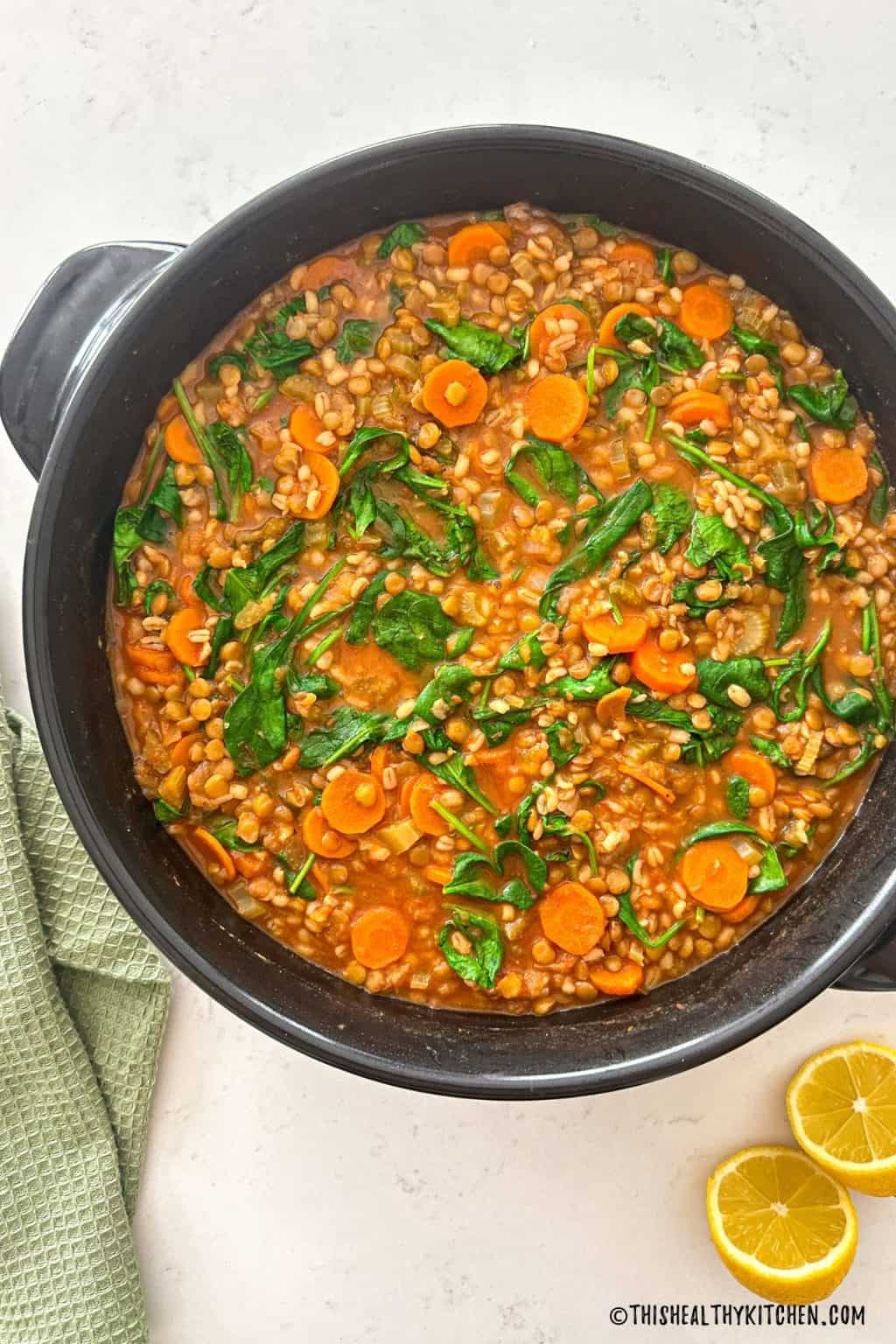 Barley Lentil Soup This Healthy Kitchen